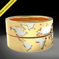 world map ring 3d models 【 STLFinder