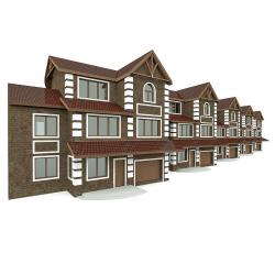 townhouse rowhouse 3D Models | Page 1 | STLFinder