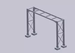 bridge crane and strcuture - Free 3D Model | STLFinder