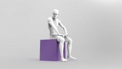 seated man 3d models 【 STLFinder