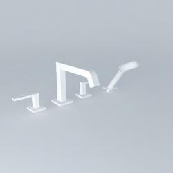 brasstech 1045 tub wall faucet 3d models 【 STLFinder