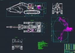 excavator drawing 3d models 【 STLFinder