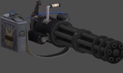 Minigun low poly 3d models 【 STLFinder