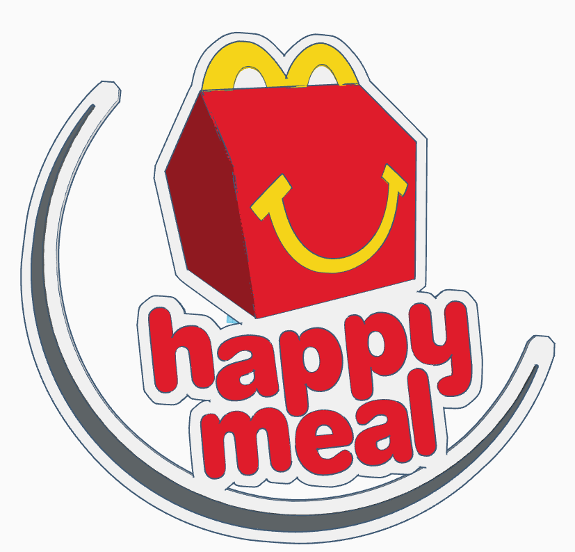 happy meal logo 3d models - BAMAX