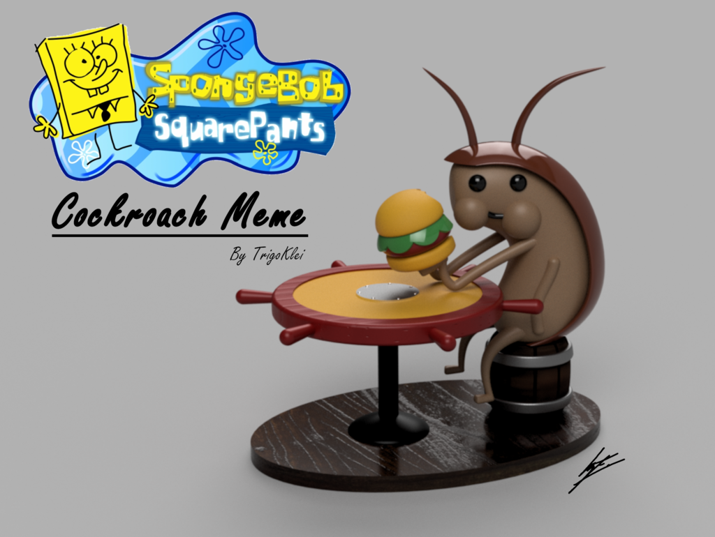 cockroach spongebob 3d models - BAMAX
