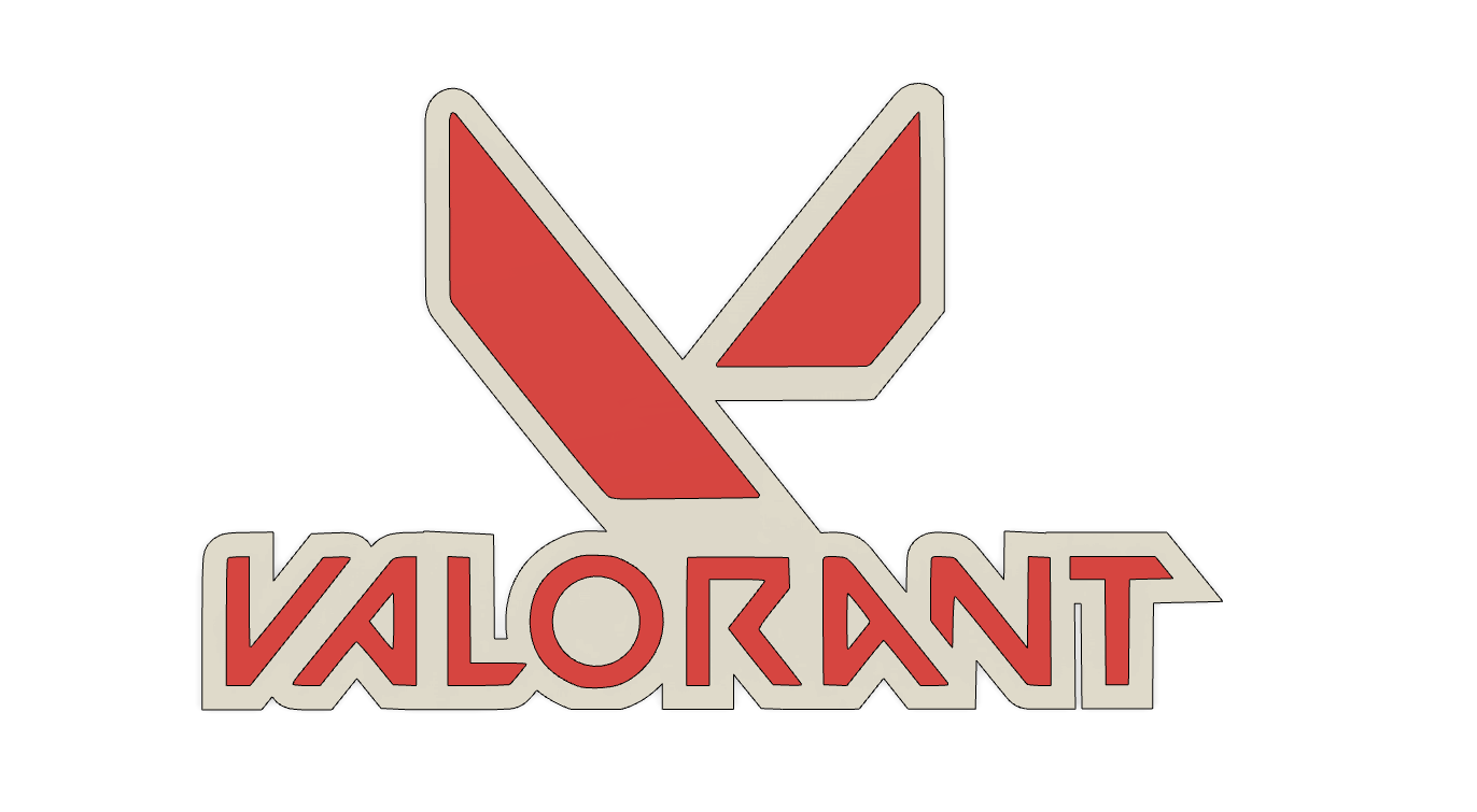 valorant logo 3d models - BAMAX