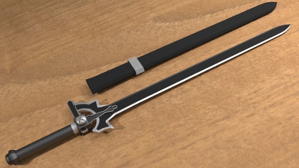 kirito sword 3d models - BAMAX