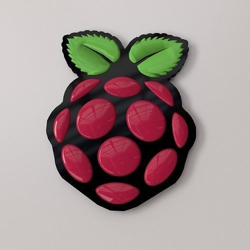 raspberry pi logo 3d models - BAMAX