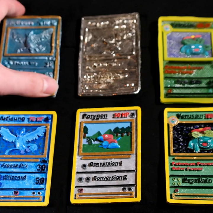 3d pokemon cards 3d models - BAMAX